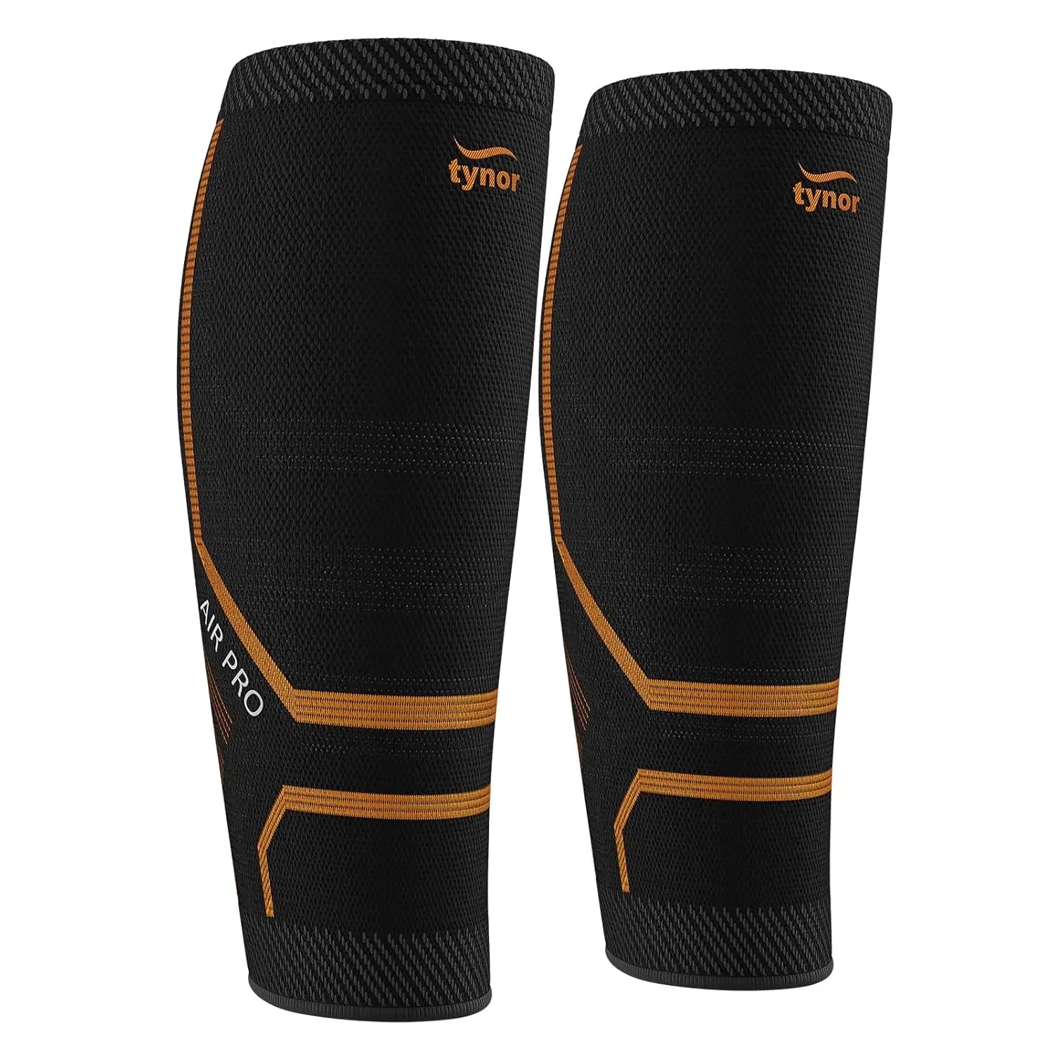 Premium Shin and Calf Support Air Pro – Black & Orange-Sports Range ...